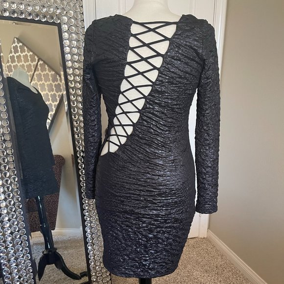 Va Va Voom | Dresses | Sexy Black Cut Out Dress | Poshmark